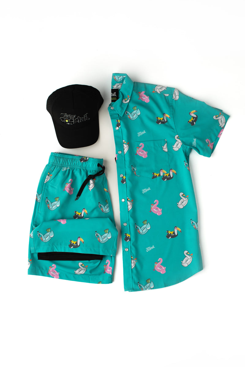 Floaties Hybrid Swim Shorts – Team Cocktail