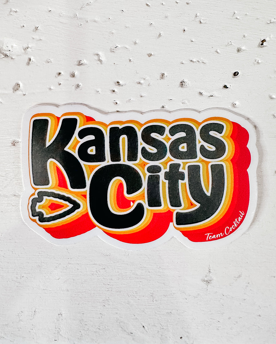 Kansas City RETRO Sticker – Team Cocktail